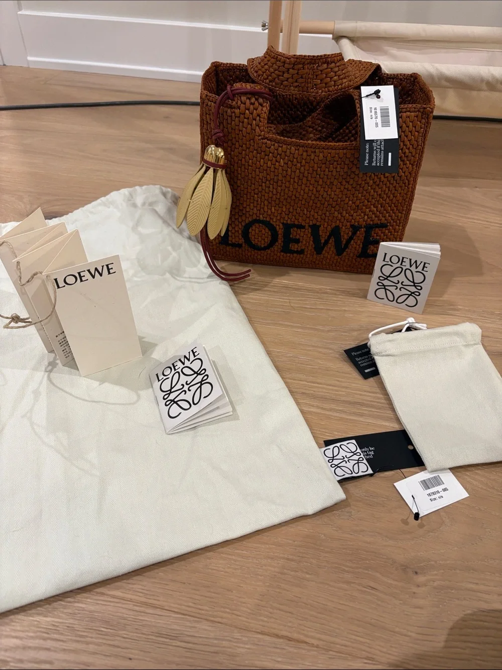 Loewe | Bags | Loewe Font Tote In Tan Raffia | Poshmark